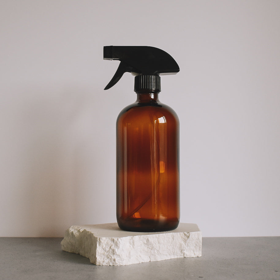 500ml Spray Trigger Amber Glass Bottle – The Conscious Life Co